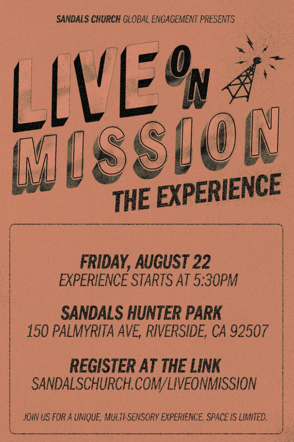 Live On Mission: The Experience - Sandals Church | Sandals Church